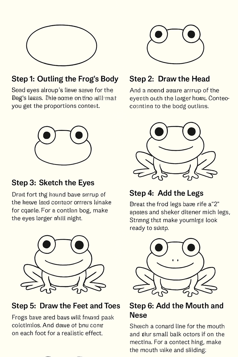 Draw a Frog | Learn How to Draw Frogs for Kids & Beginners